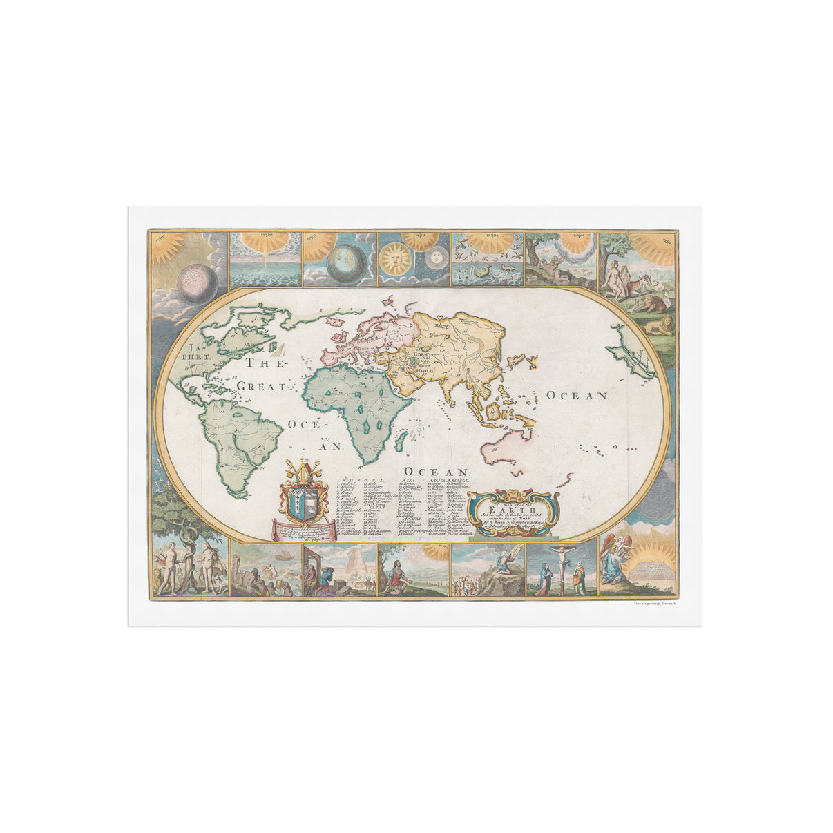 Joseph Moxon's world map – Plakatsmeden