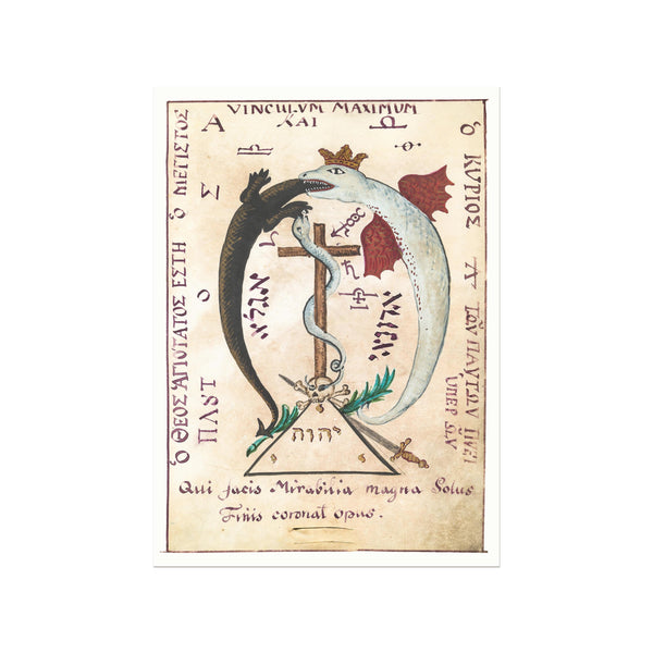 Dragon and lizard from Clavis Inferni – Plakatsmeden